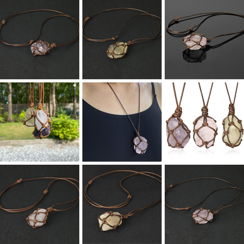 Colar Castroado - Pedras Naturais